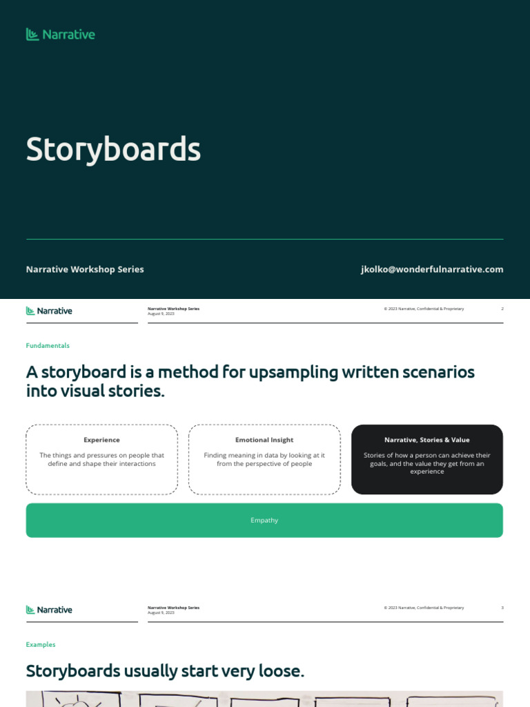 Creating Effective Storyboards | PDF | Narrative