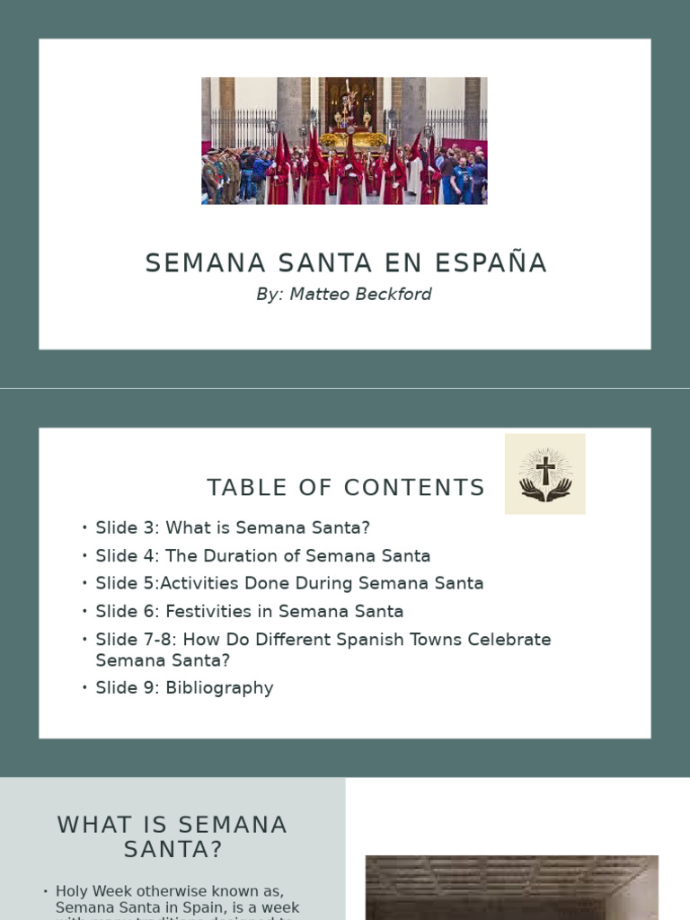 Semana Santa en España | PDF | Liturgical Calendar | Christian Worship ...
