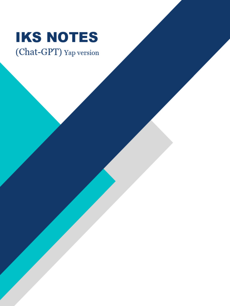 IKS NOTES Yap Version | PDF | Alchemy | Agriculture