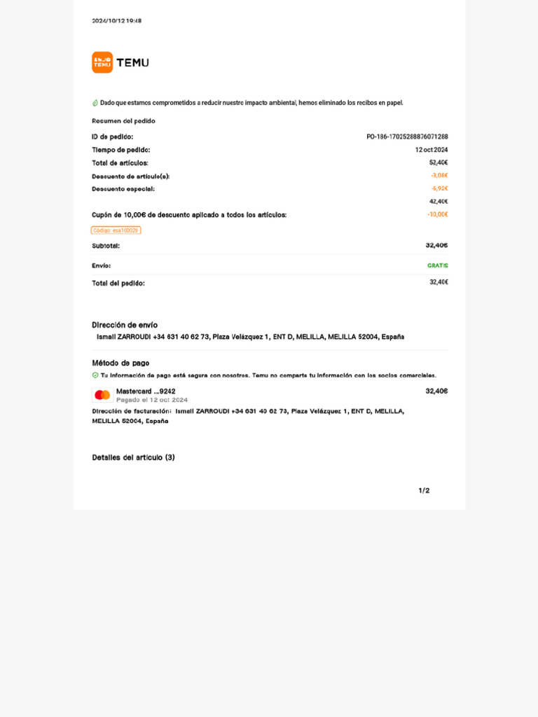Temu Web Document | PDF