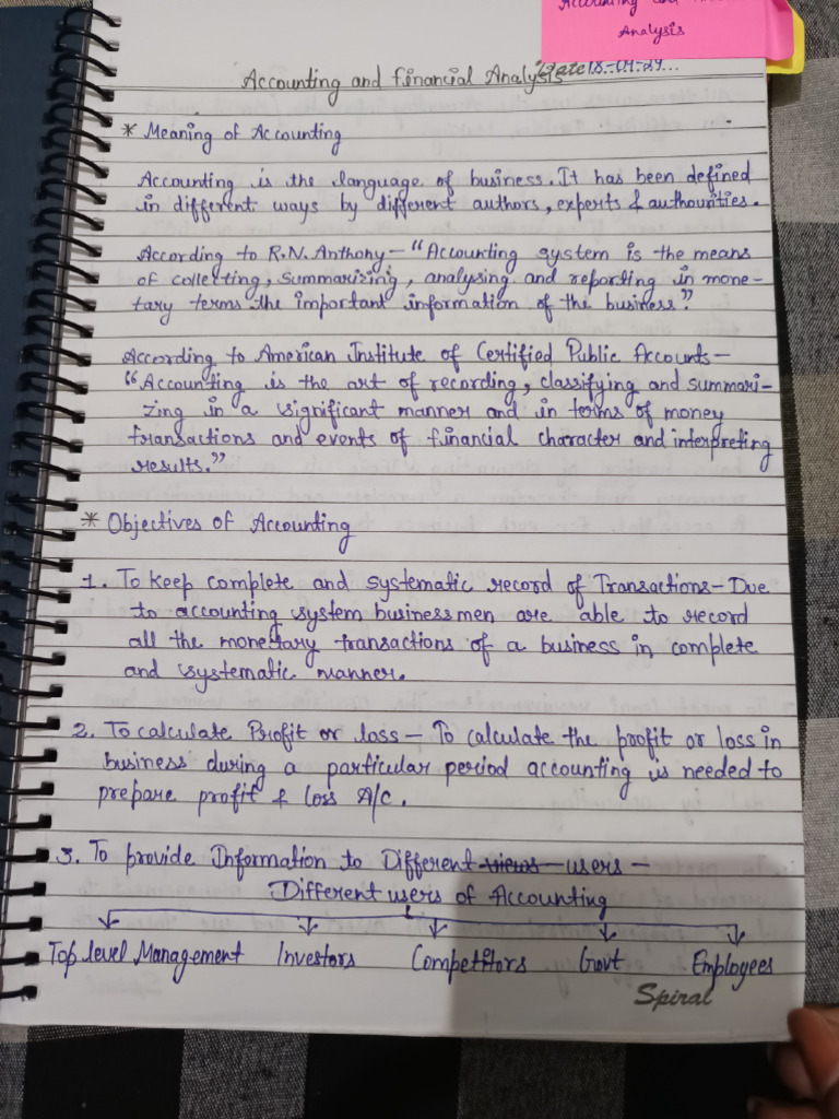 Accounting and Financial Analysis | PDF