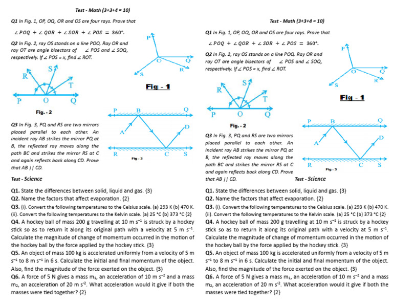 Q1 In Fig (AutoRecovered) | PDF | Force | Temperature