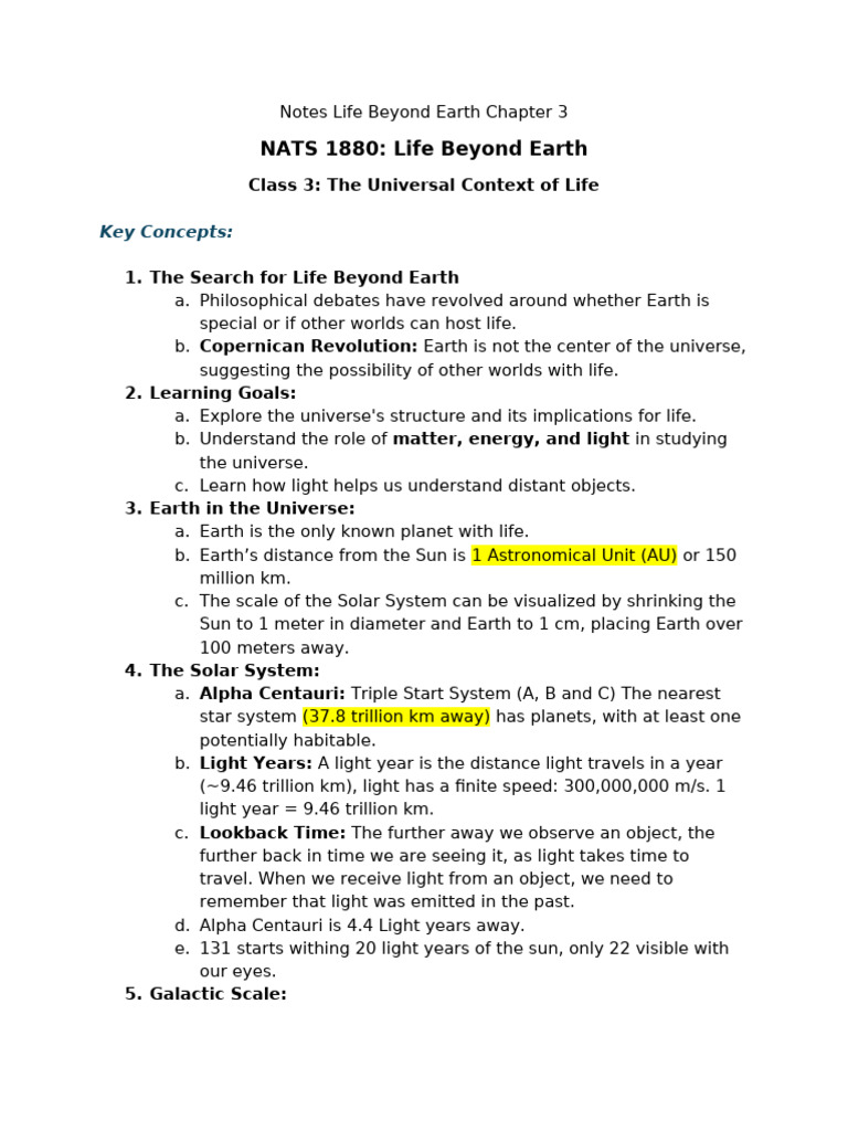 Exploring Life Beyond Earth | PDF | Milky Way | Universe