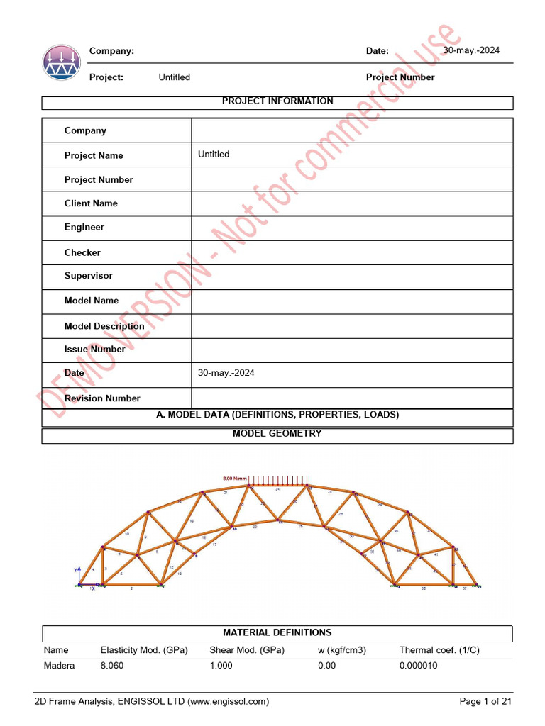 Analisis estrucutural puente - Carga distribuida | PDF | Physical Sciences | Building Engineering