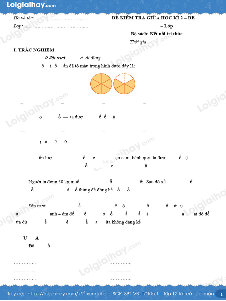 De Kiem Tra Giua Hoc Ki 2 Toan 4 Ket Noi Tri Thuc de So 4 1706687833 | PDF
