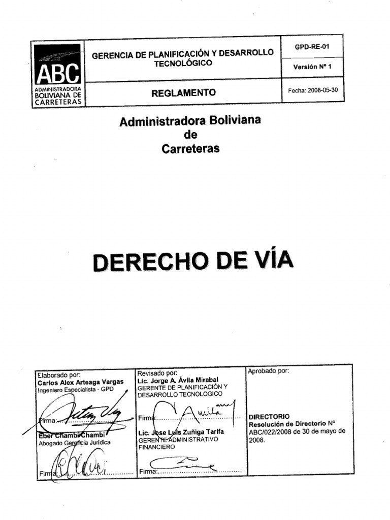 Derecho de Via | PDF