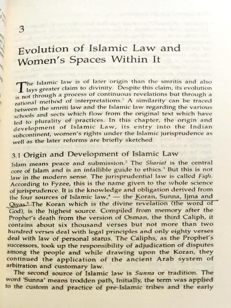 9 Evolution of Islamic Law and Women - S Spaces Within It | PDF