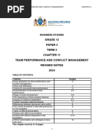 BSTD Grade 12 Notes On Team Performance - Conflict Management | PDF ...