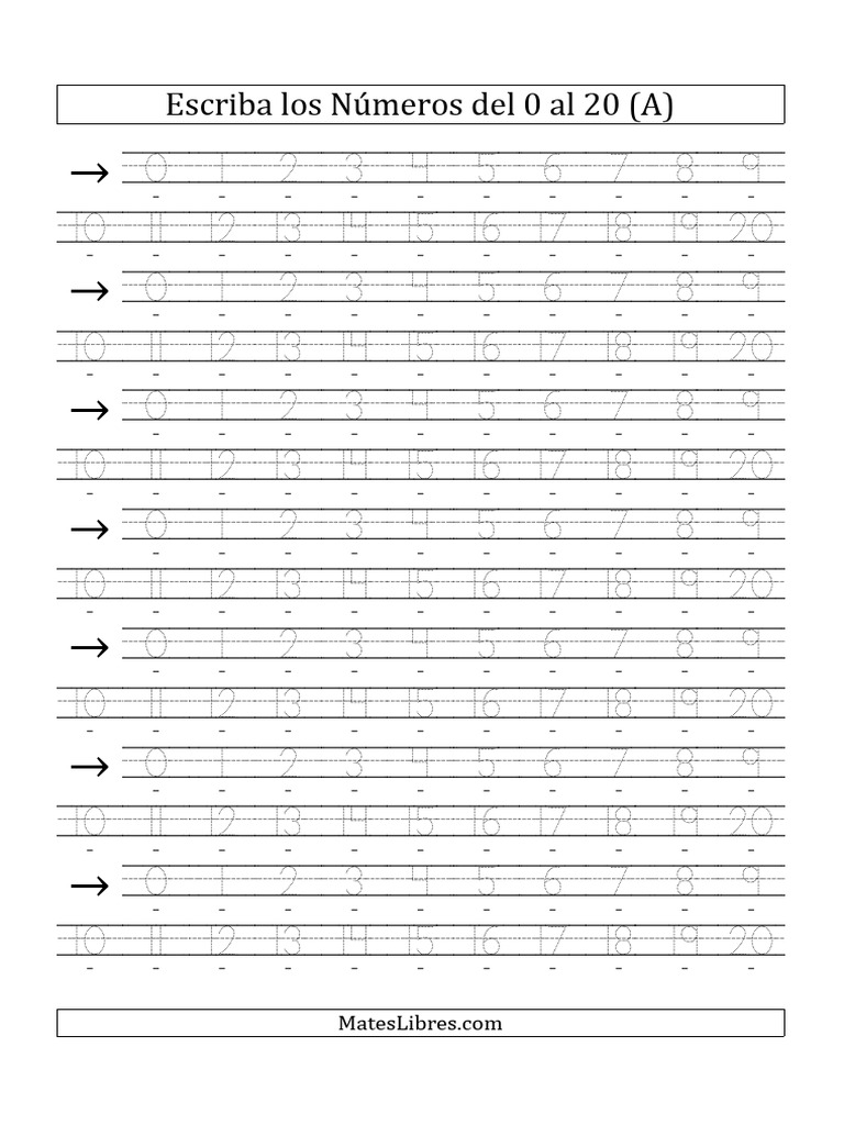 Sentido Numérico, Los Números. | PDF