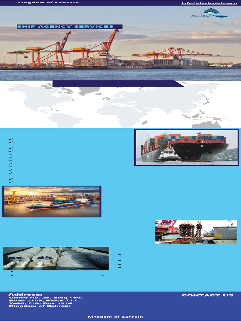 Ship Agency Services Brochure- | PDF | Cargo | Port