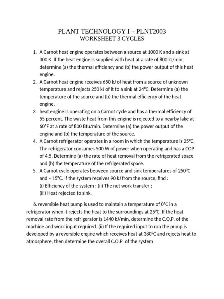 Worksheet 3 Cycles Sept - Dec 2024 | PDF | Home & Garden | Technology ...