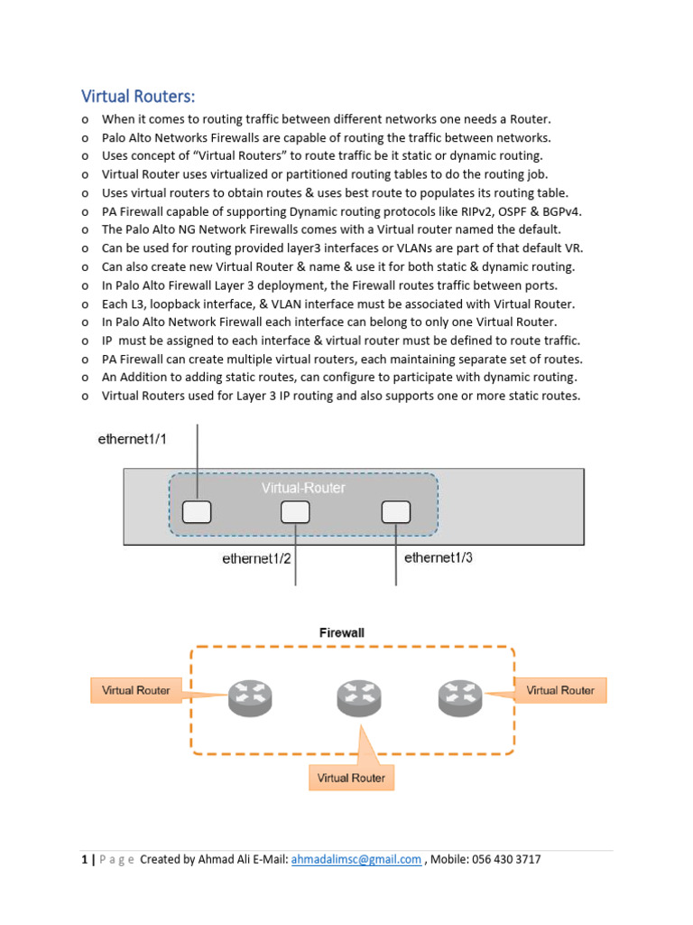 20-Virtual Routers (VR) | PDF | Router (Computing) | Ip Address