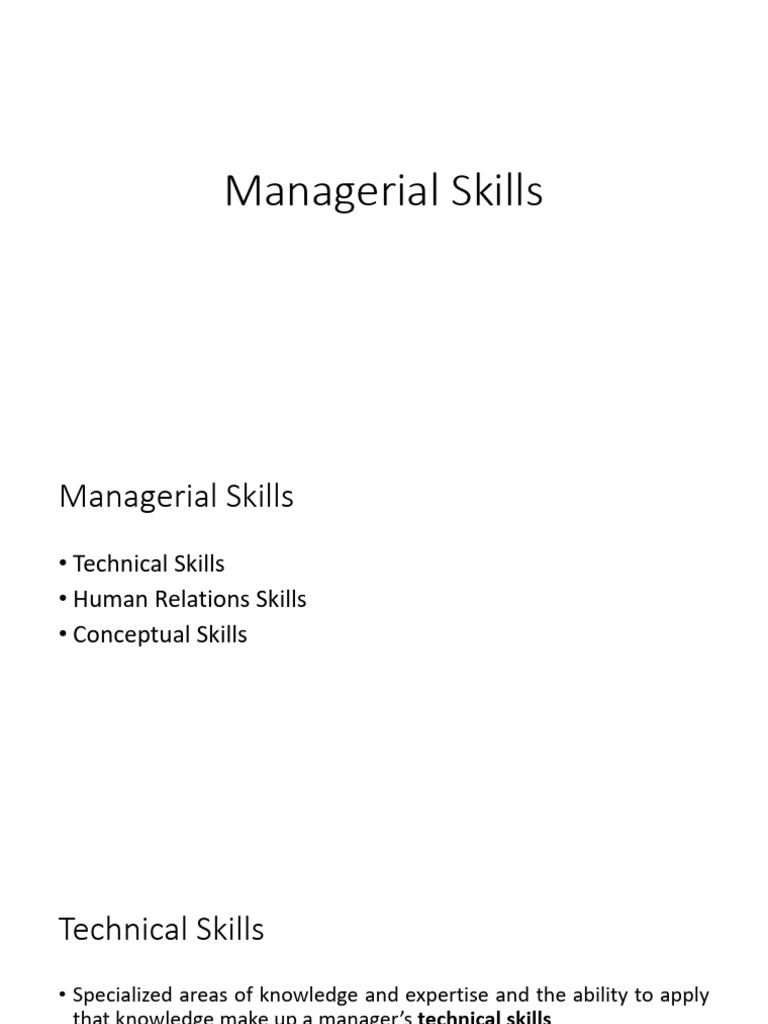 Essential Managerial Skills Guide | PDF | Career & Growth