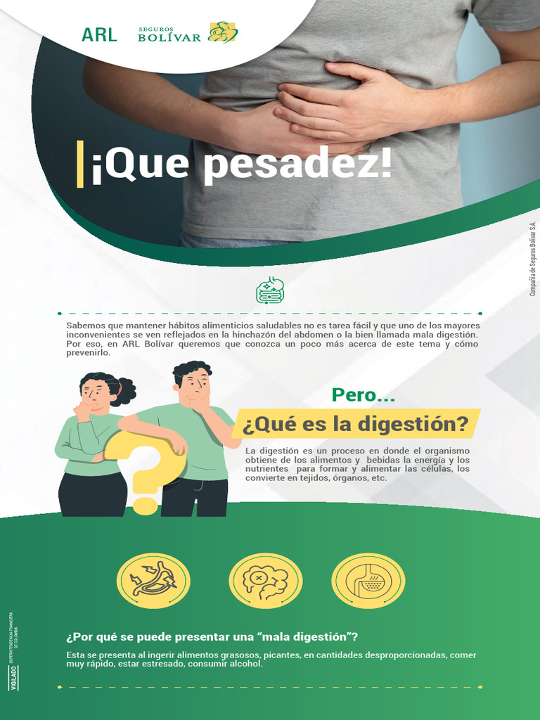 Síntomas y Prevención de Mala Digestión | PDF | Alimentos | Digestión