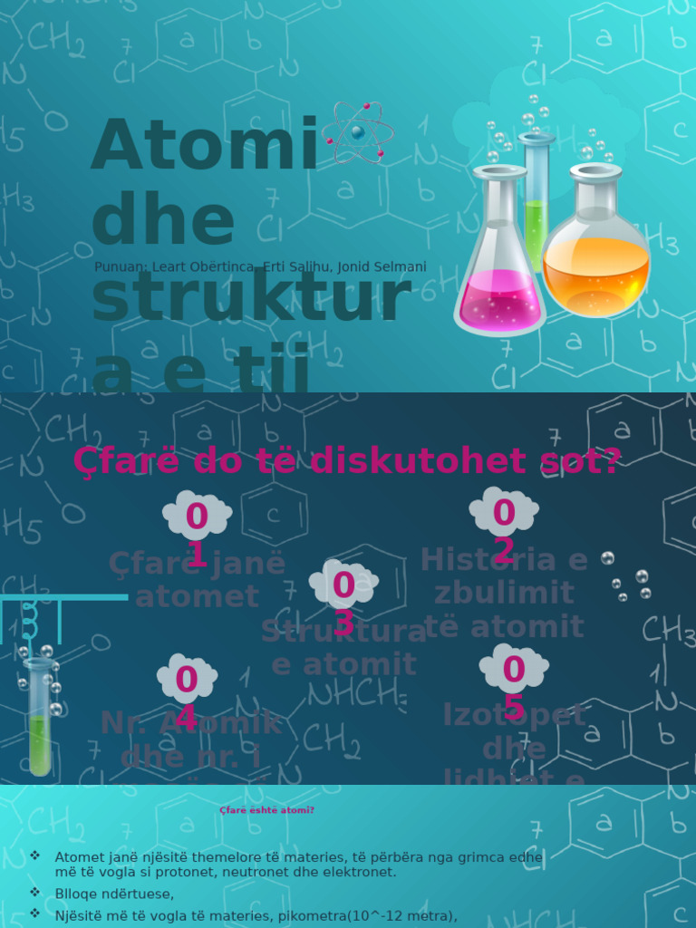 Atomi Dhe Struktura e Tij | PDF