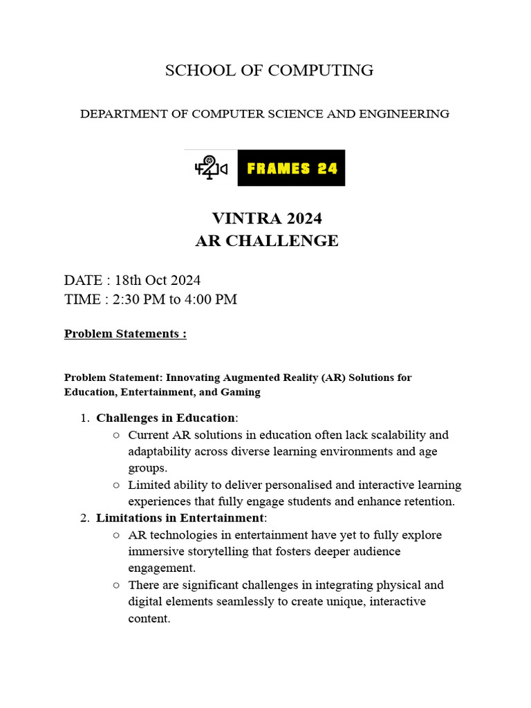 Vintra Problem Statement | PDF