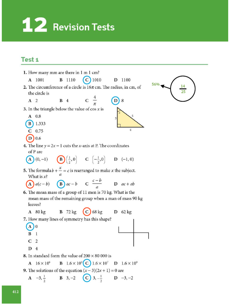 Revision Tests | PDF