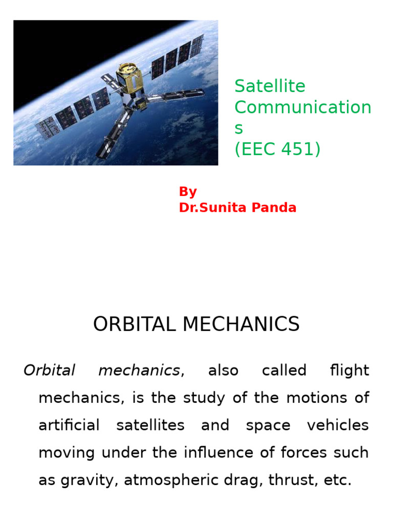 SatelliteCommunication (Class2) | PDF | Orbit | Force