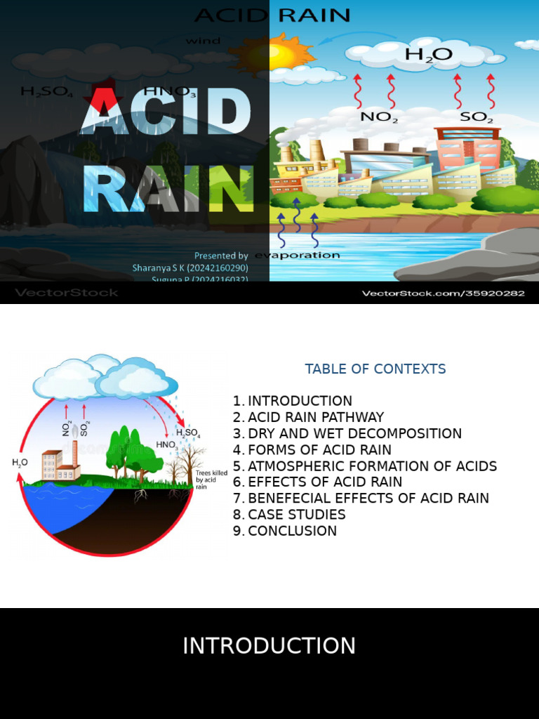 acid rain | PDF | Oxide | Chemical Reactions