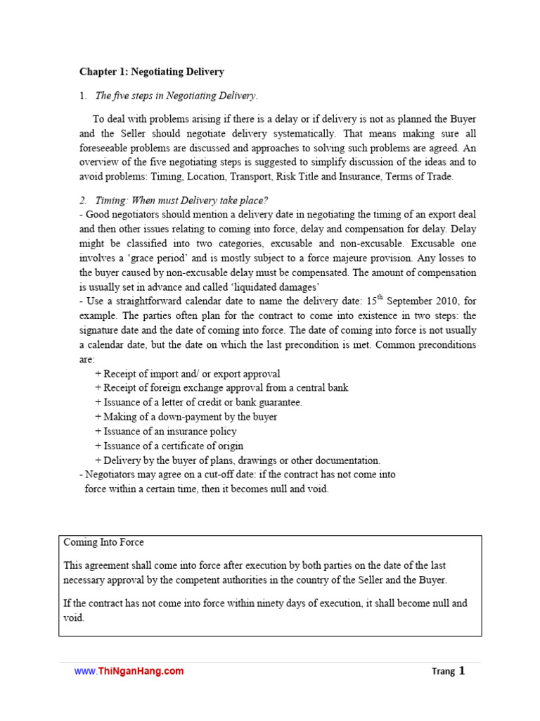 chapter-1-negotiating-delivery-1-5 | PDF