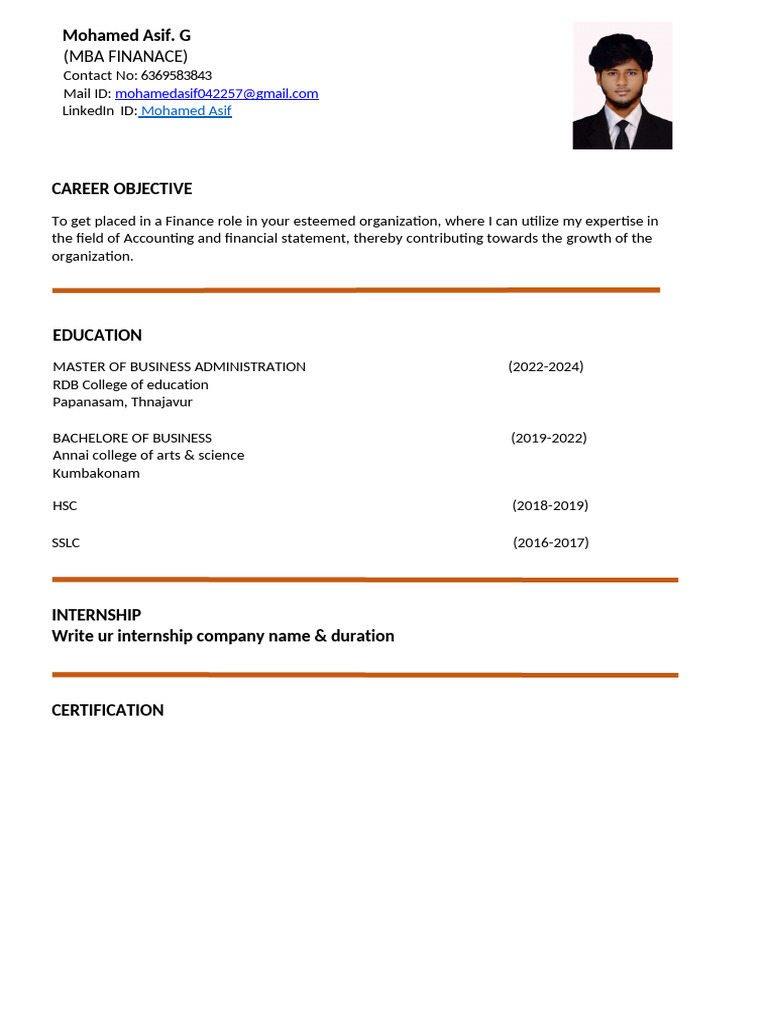 Asif Resume | PDF