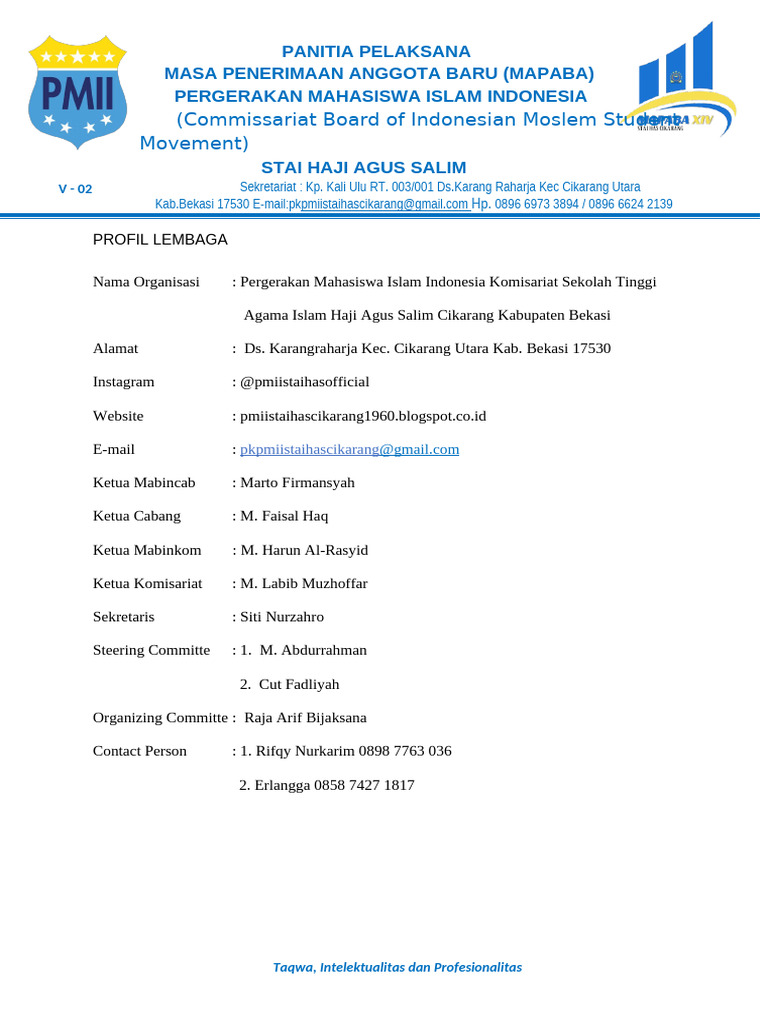 proposal Mapaba XIV 2024 | PDF