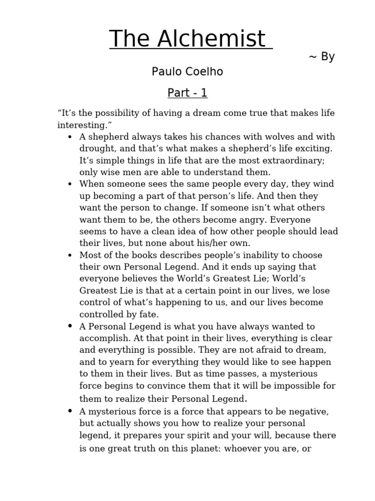 The Alchemist | PDF