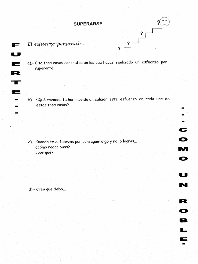 Te Pregunto Sobre ... Superarse A Uno Mismo | PDF