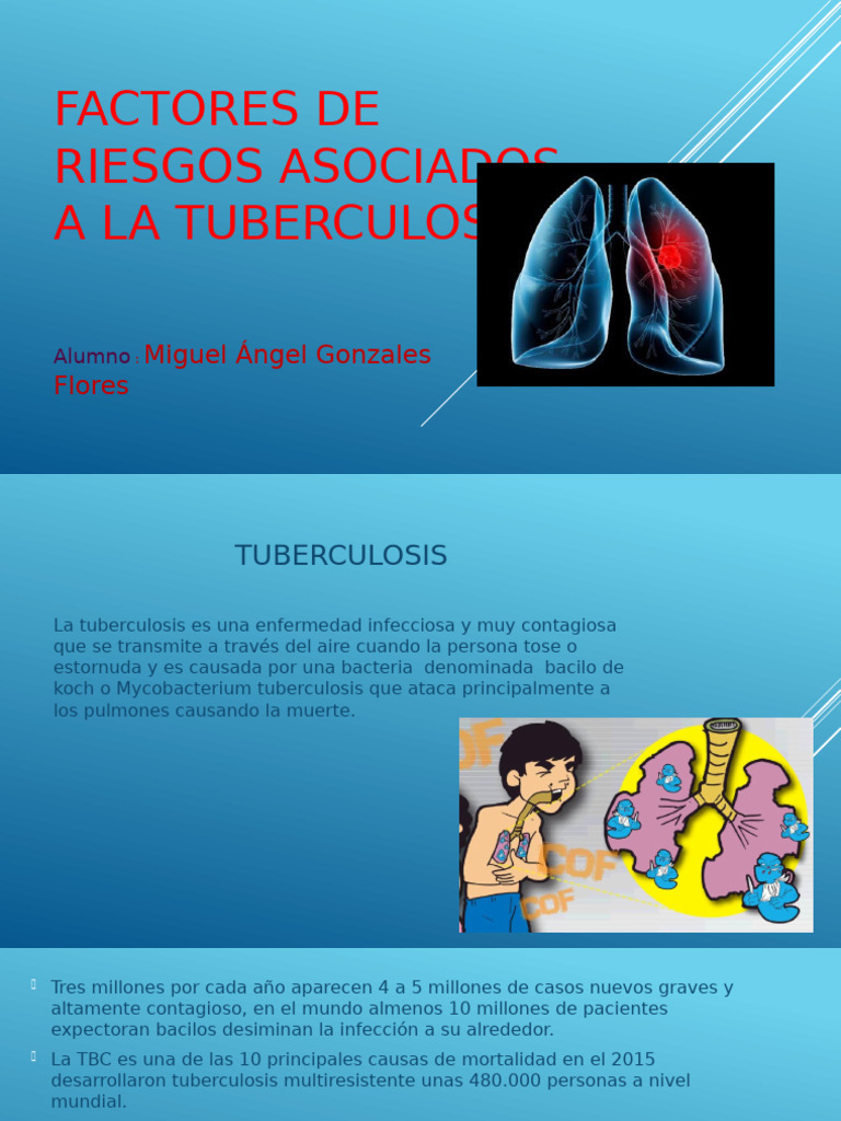 Factores de Riesgo de Tuberculosis | PDF | Tuberculosis | Medicina