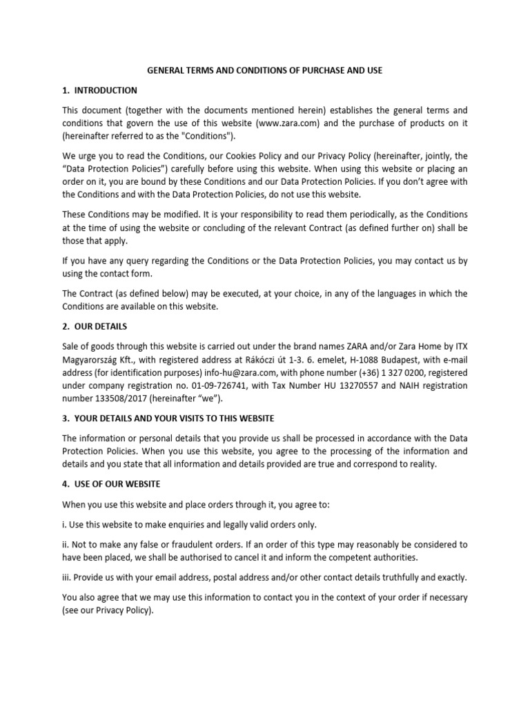 Terms and Conditions en HU 20230522 | PDF | Legal Liability | Point Of Sale
