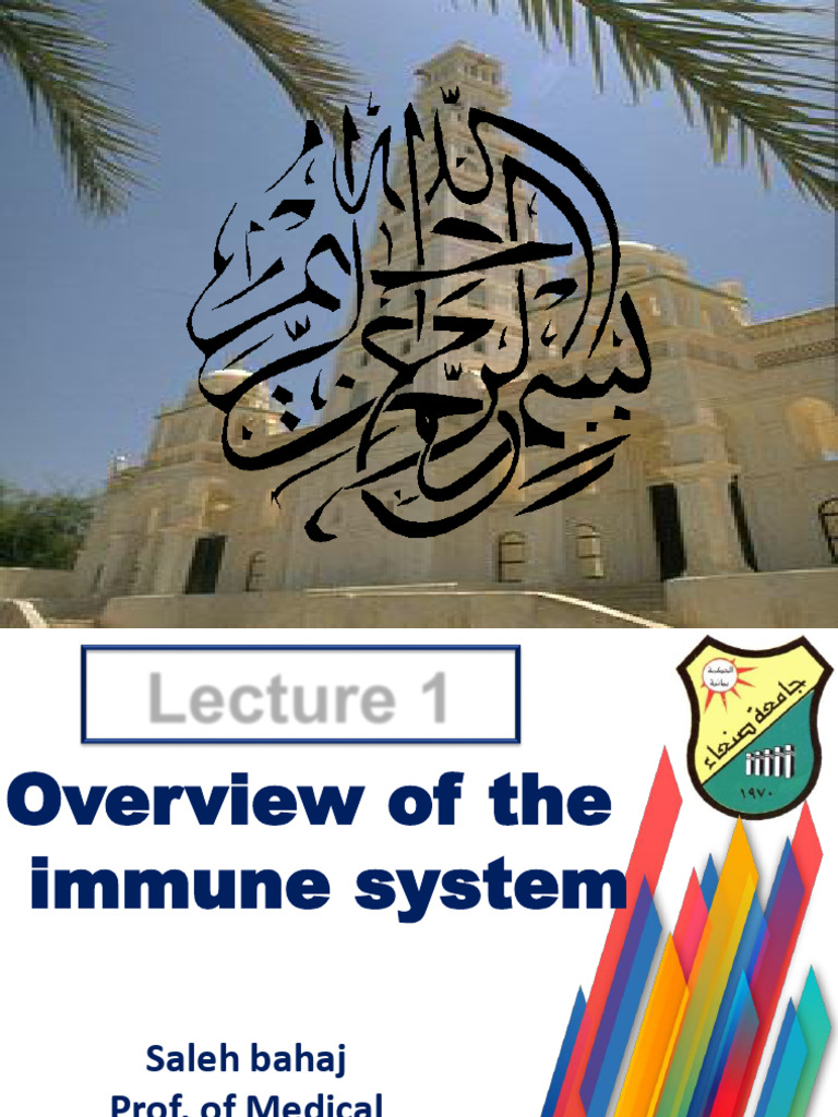 Lecture 1 Overview of The Immune System New | PDF | Lymphatic System ...