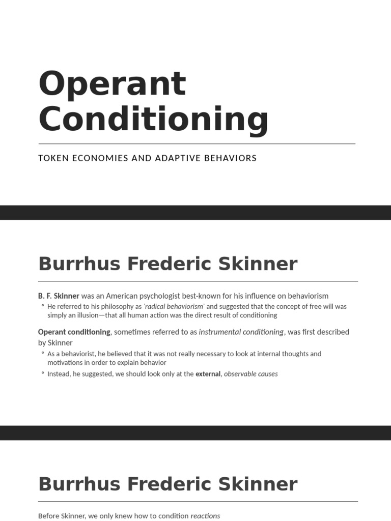 Operant Conditioning | PDF | Habits | Reinforcement