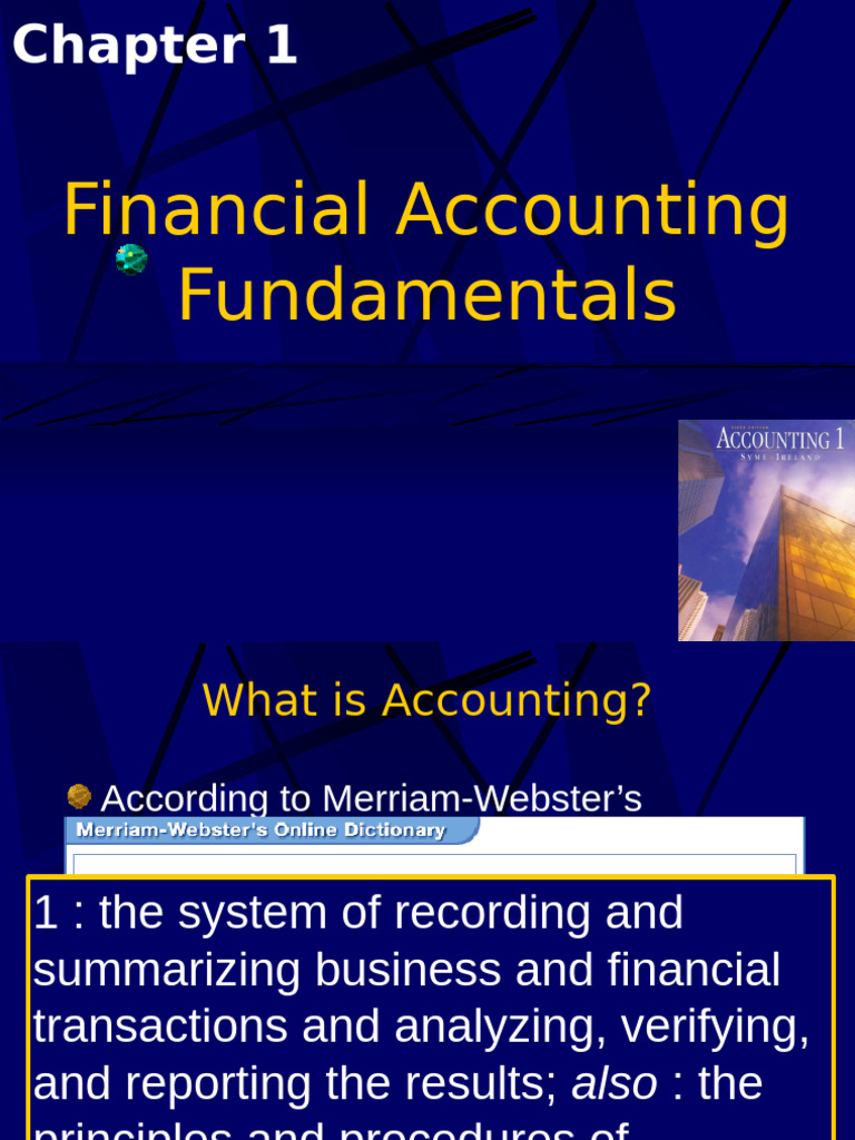 chapter_1 | PDF | Bookkeeping | Accounting