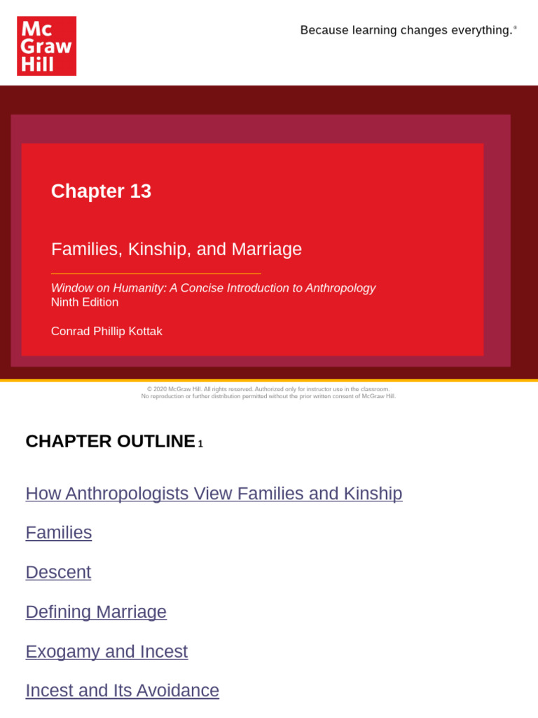 Kottakwindow9 Ppt Ch13 Accessible | PDF | Family | Kinship