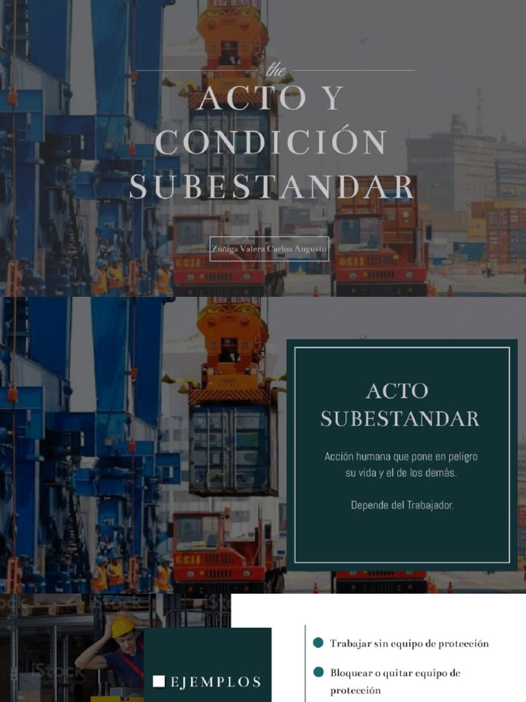 Acto y Condicion Subestandar 1 | PDF