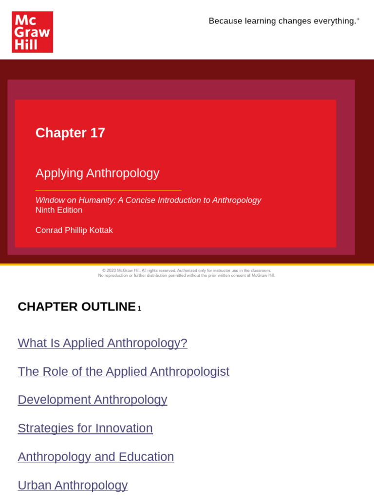 Kottakwindow9 PPT Ch17 Accessible | PDF | Anthropology | Ethnography