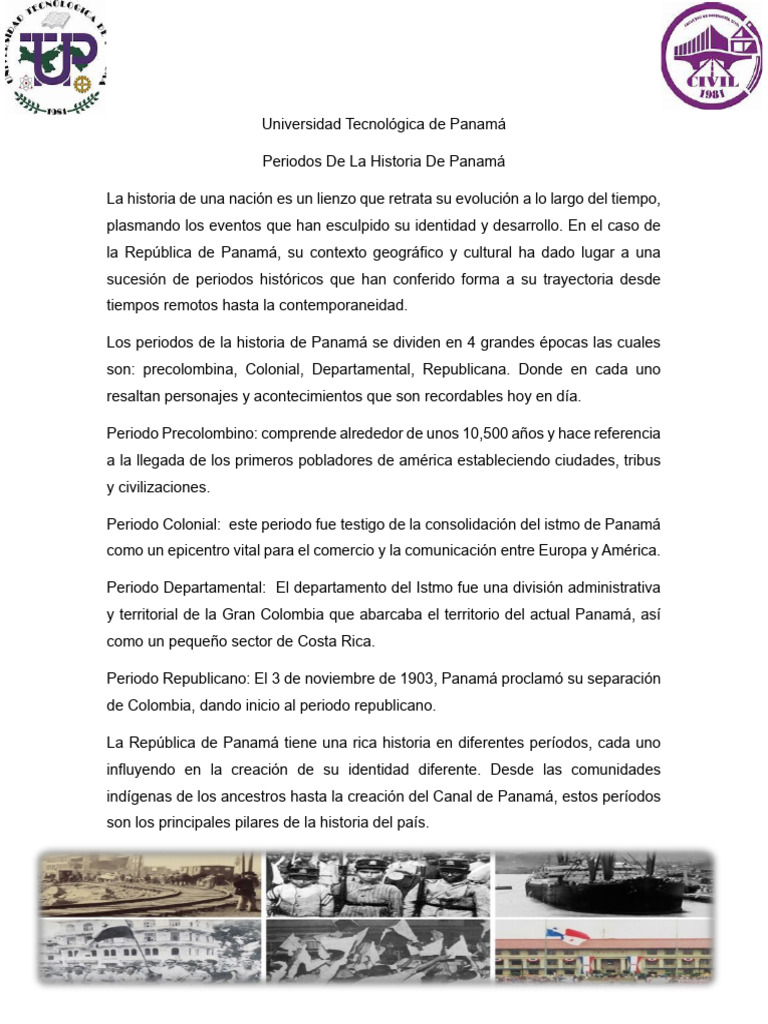 Periodos Historicos de Panama (Resumen) | PDF | Historia | Clásicos
