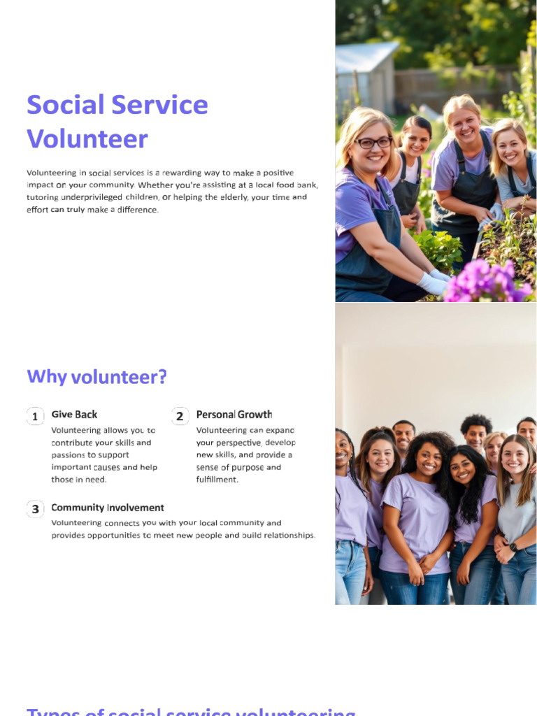 Socialal Service Volunteering | PDF