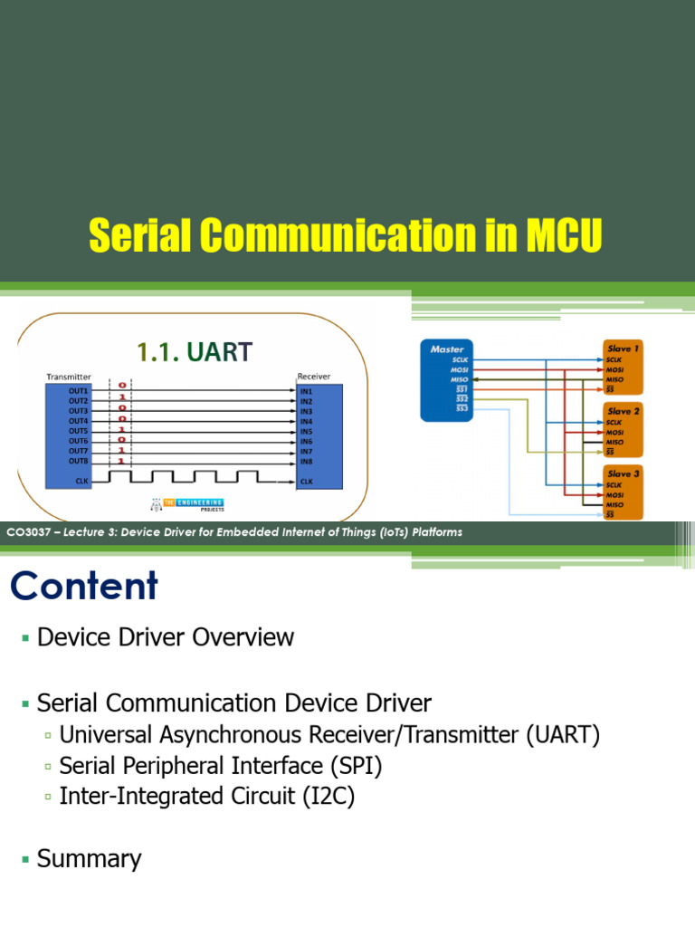 (MCU) Serial Communications | PDF | Embedded System | Device Driver