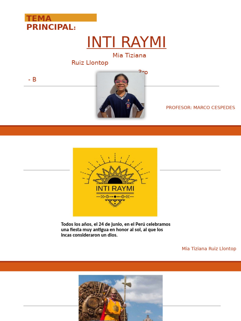 Mia Inti Raymi | PDF