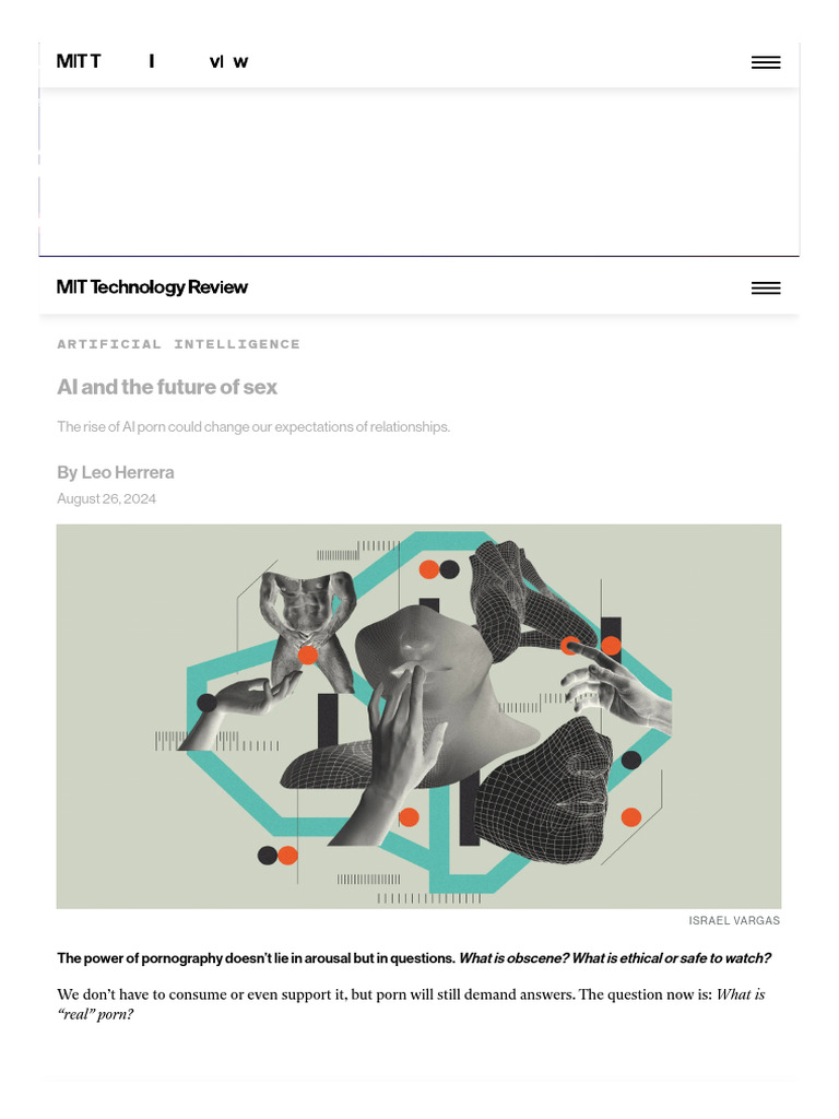 AI and The Future of Sex - MIT Technology Review | PDF | Artificial ...