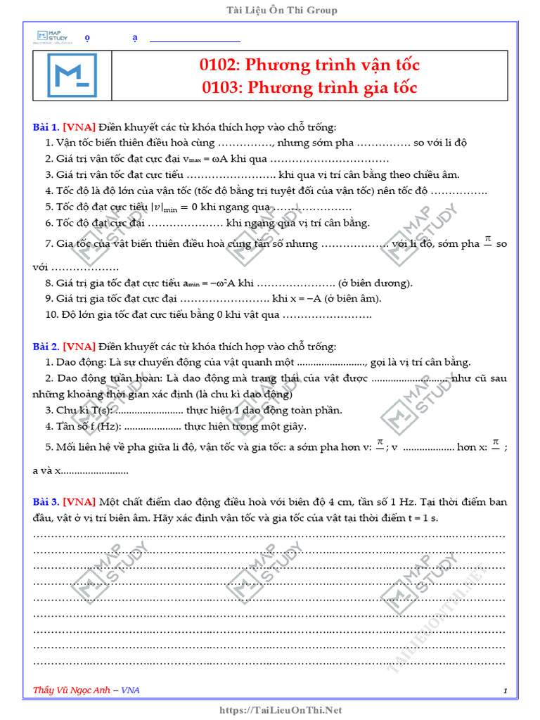 Bai 0103 Phuong Trinh Gia Toc | PDF