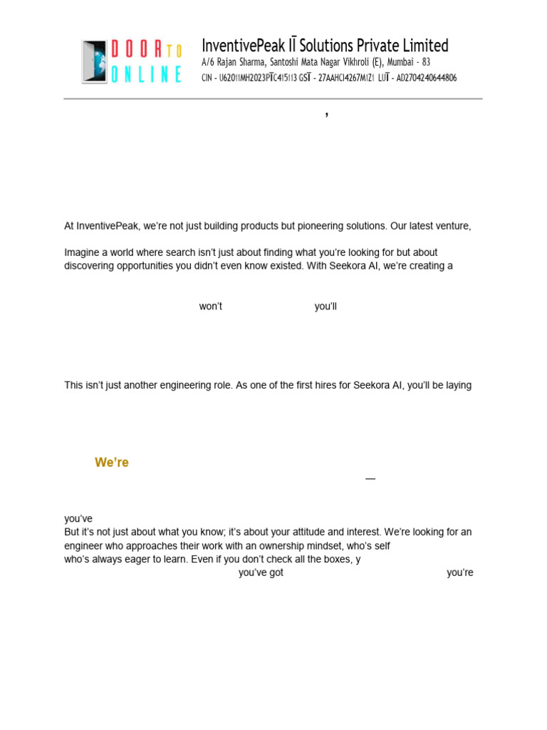 Backend Posting Jd Remote Pdf Artificial Intelligence