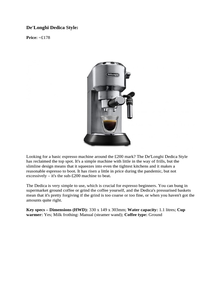 Coffee Machine | PDF | Cooking, Food & Wine