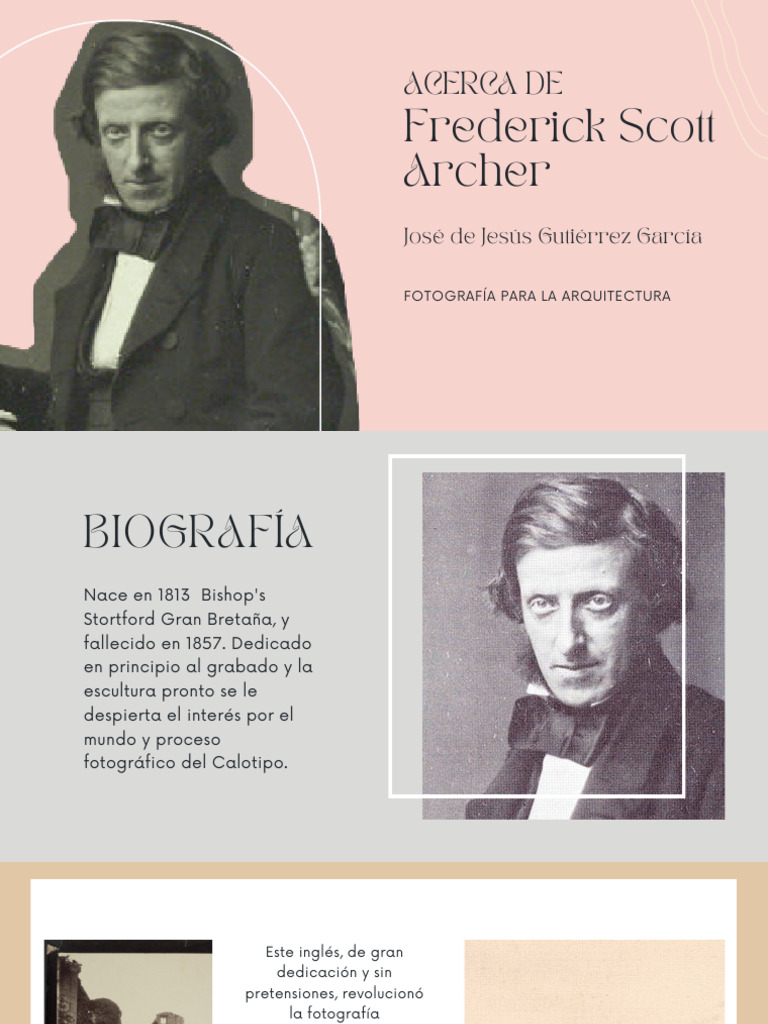 Frederick Scott Archer | PDF | Imagen | Artesanías