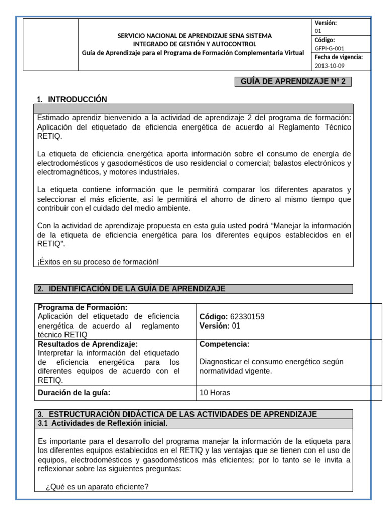 Guia 2 Retiq | PDF | Sonido | Uso eficiente de energía