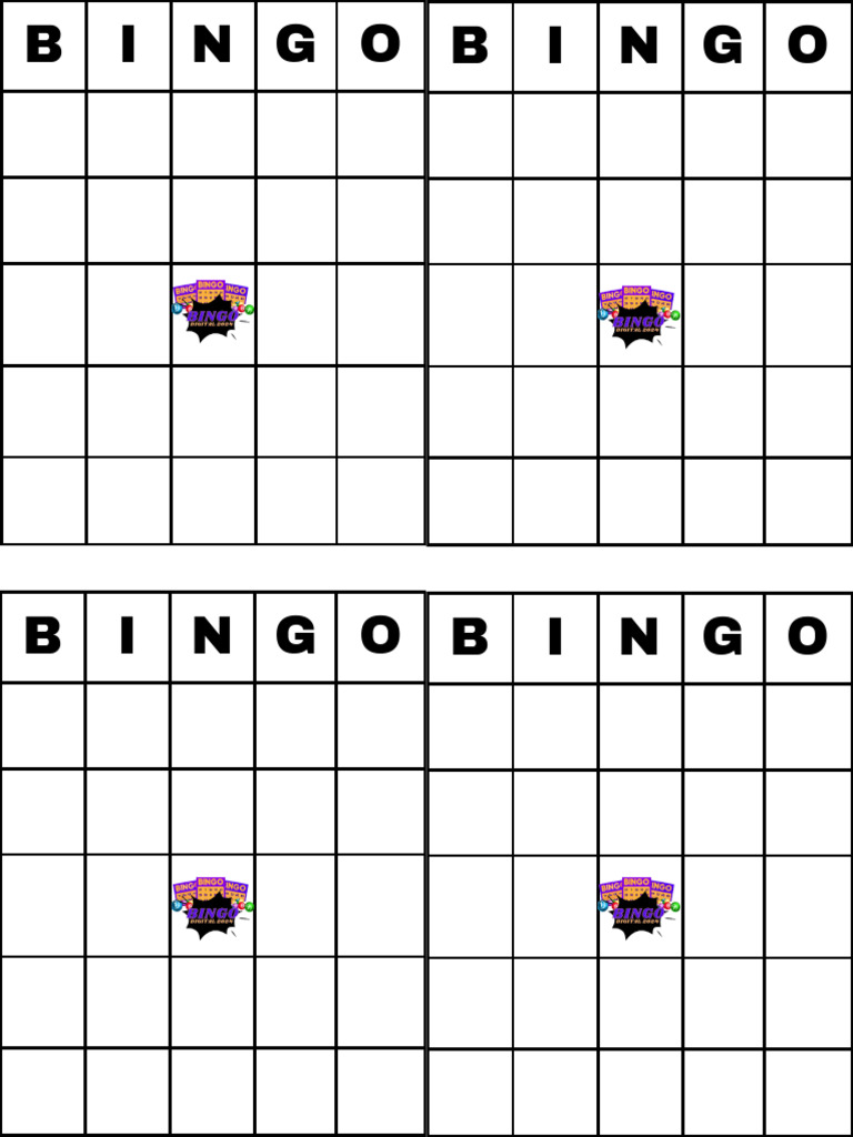 Formato bingo sin numeros | PDF