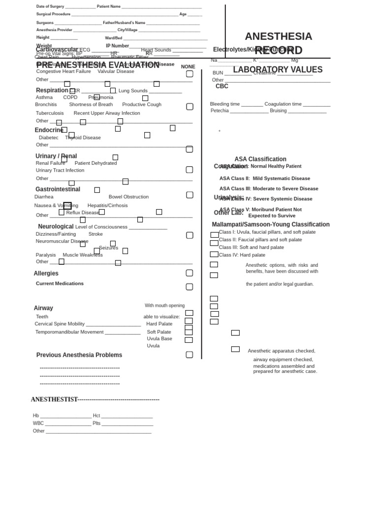 Anesthesia Note Banadir 2 | PDF | Anesthesia | Heart
