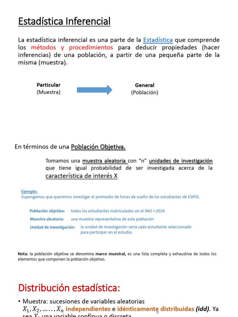 1. Introducción a la estimación estadística (1) | PDF | Estimador | Muestreo (Estadísticas)