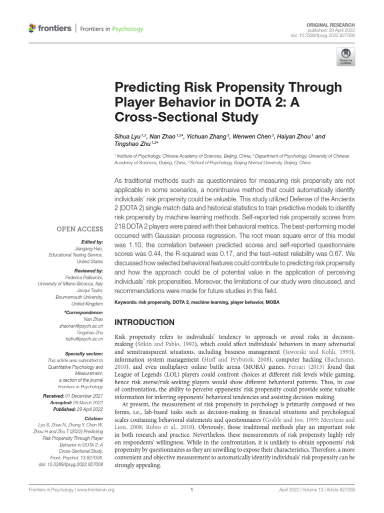 DOTA2 | PDF | Regression Analysis | Cross Validation (Statistics)